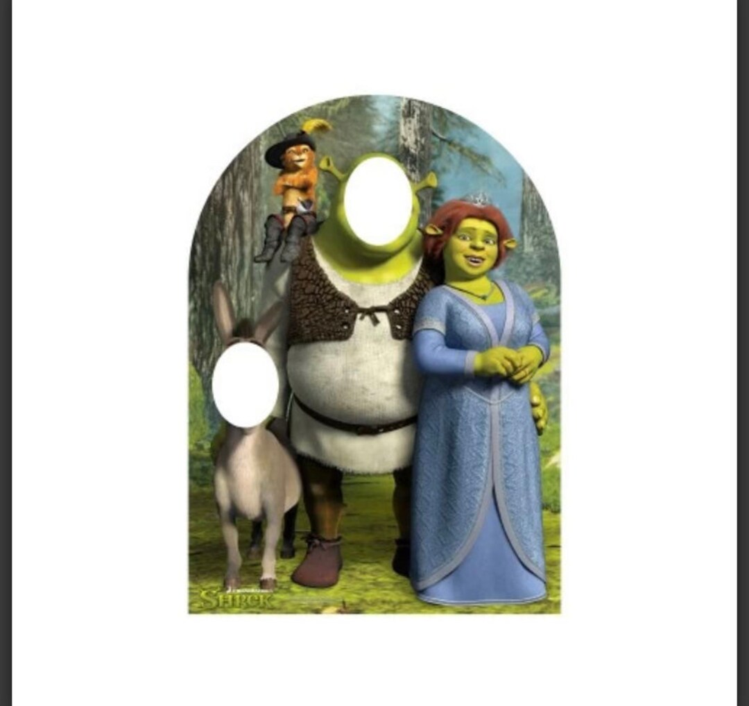 Shrek Child Stand in CARDBOARD CUTOUT - Etsy
