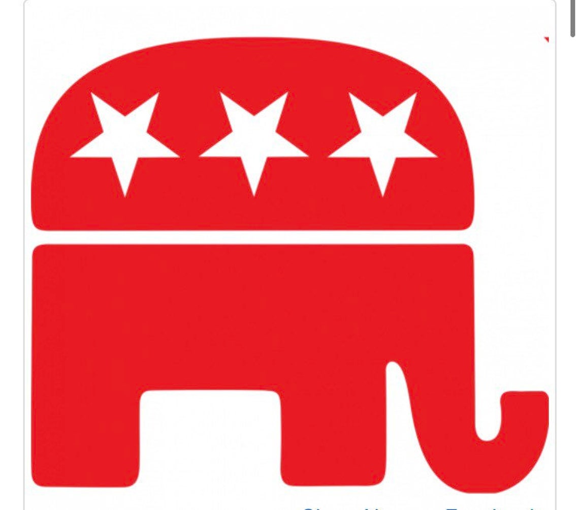 Republican Elephant Cardboard Cutout Standee Standup FREE - Etsy