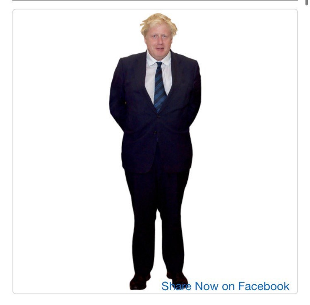Boris Johnson Prime Minister Life Sized Cardboard Cutout FREE SHIP - Etsy