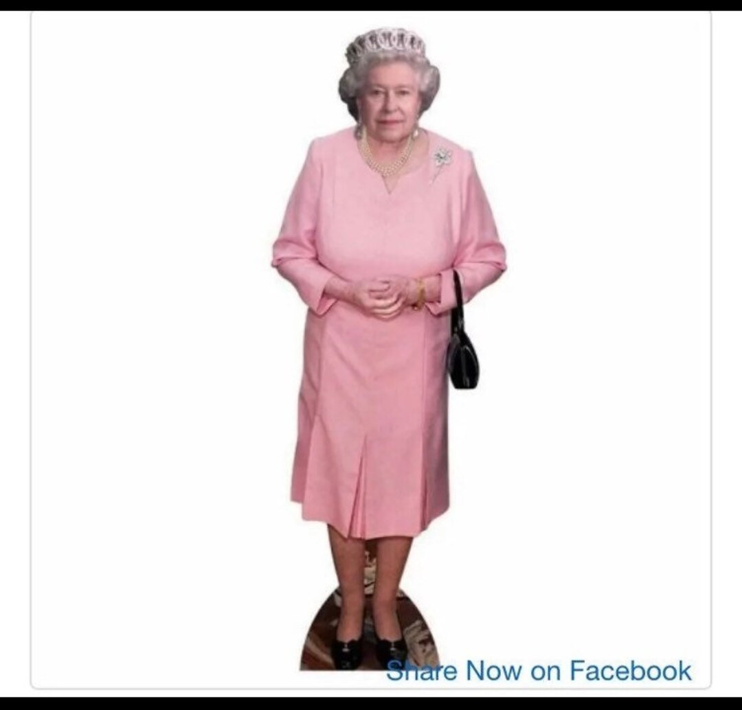 Queen Elizabeth II Cardboard Cutout FREE SHIP - Etsy