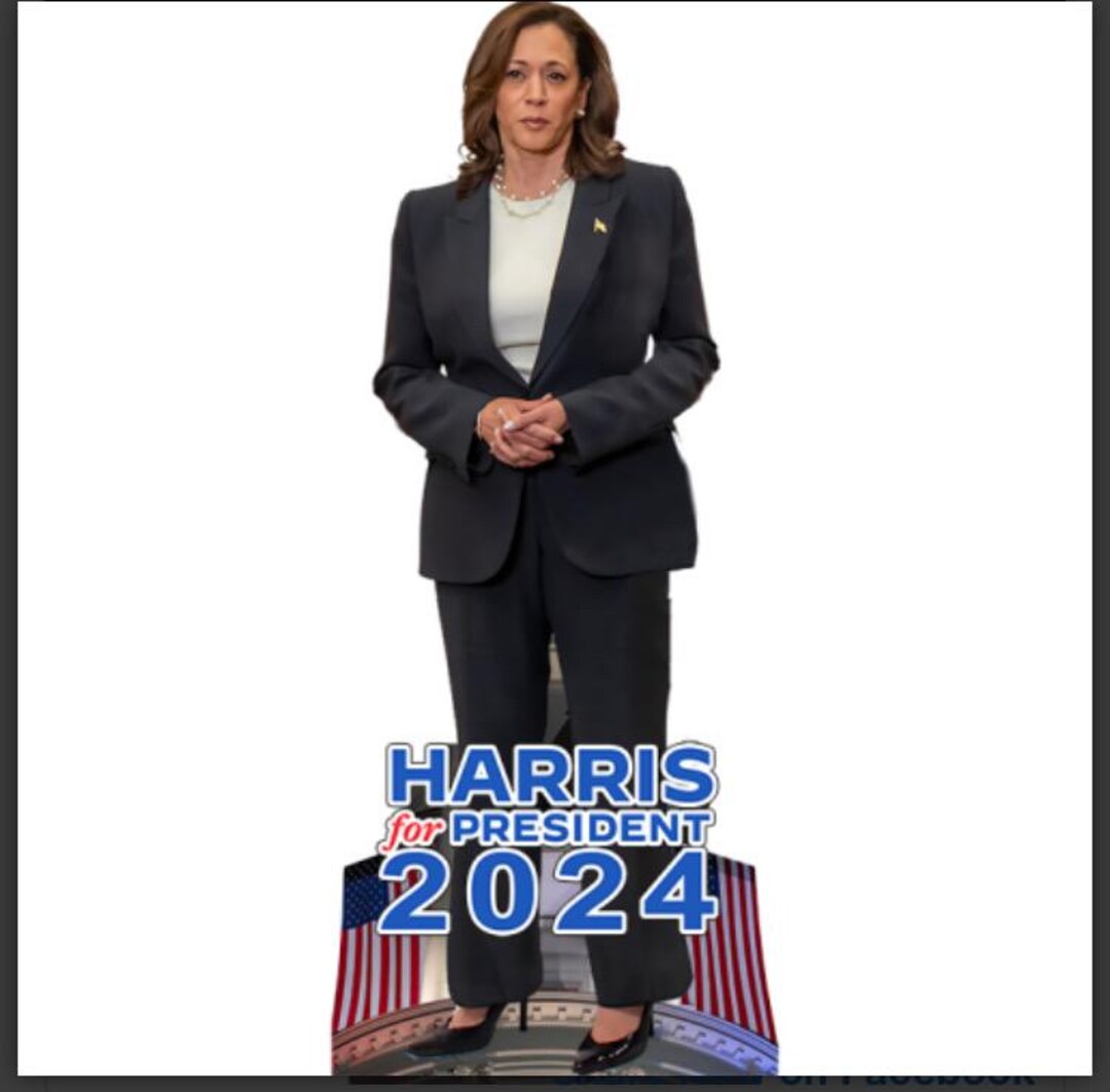Kamala Harris for President Life Size Cardboard Cutout With Fast, Free ...
