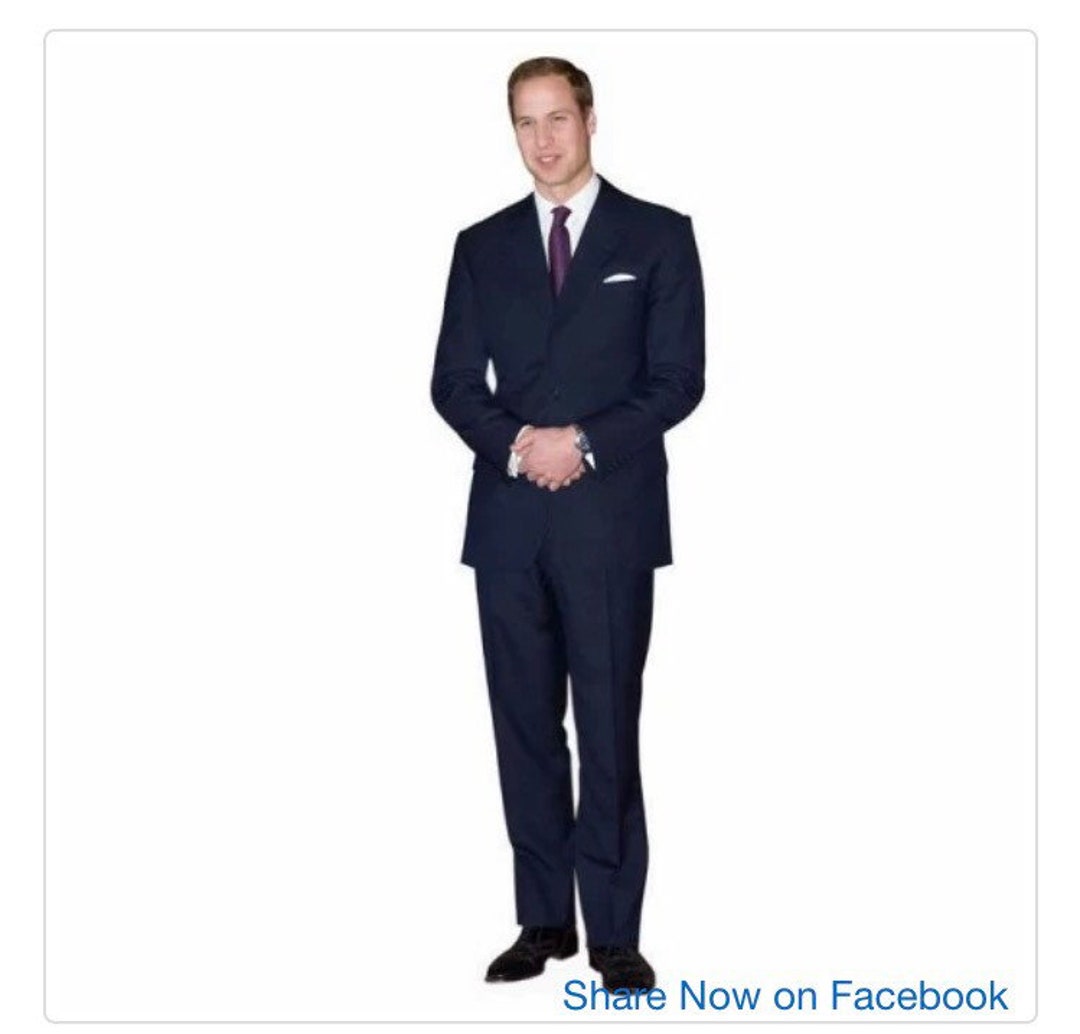 Prince William Life Size Cardboard Cutout FREE SHIP - Etsy