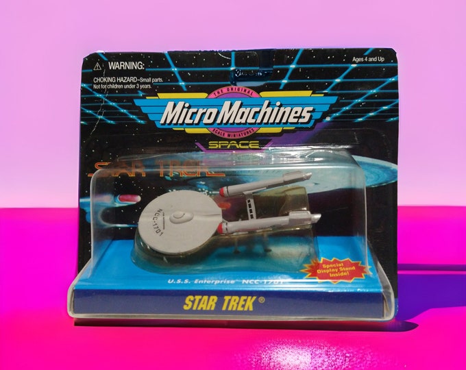 Micro Machines 1995 Star Trek NCC-1701 Enterprise – Boldly Going Where ...