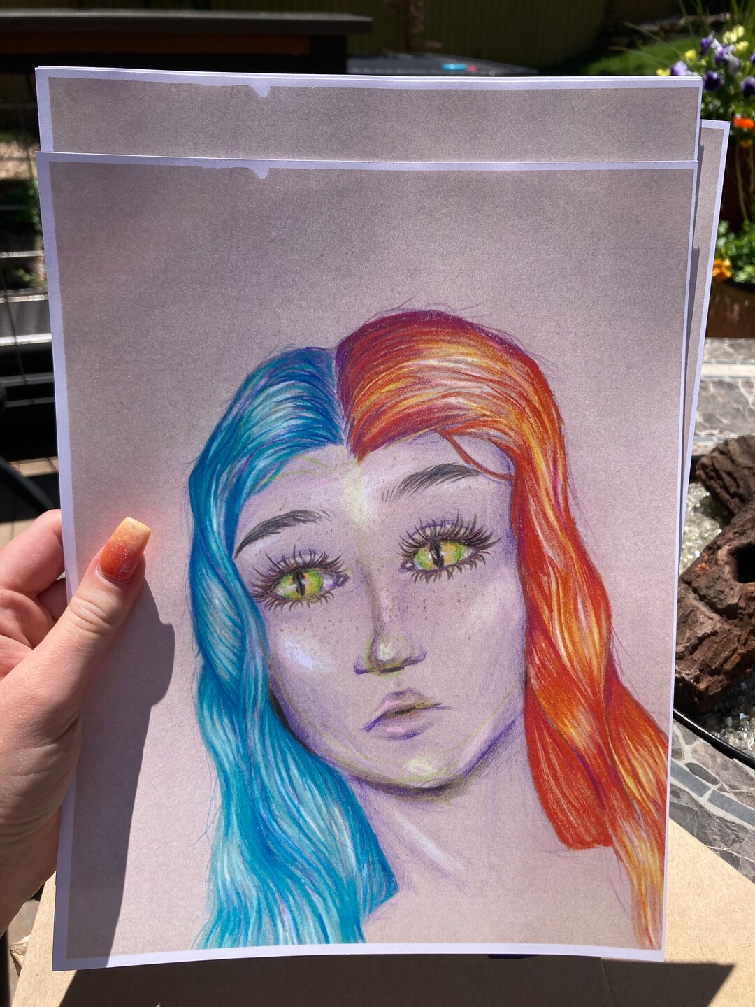 Small Cat Eye Print - Etsy