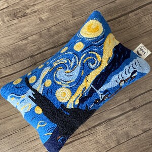 Starry Night Punch Pillow, Handmade Home Decoration, New Home Gift ...