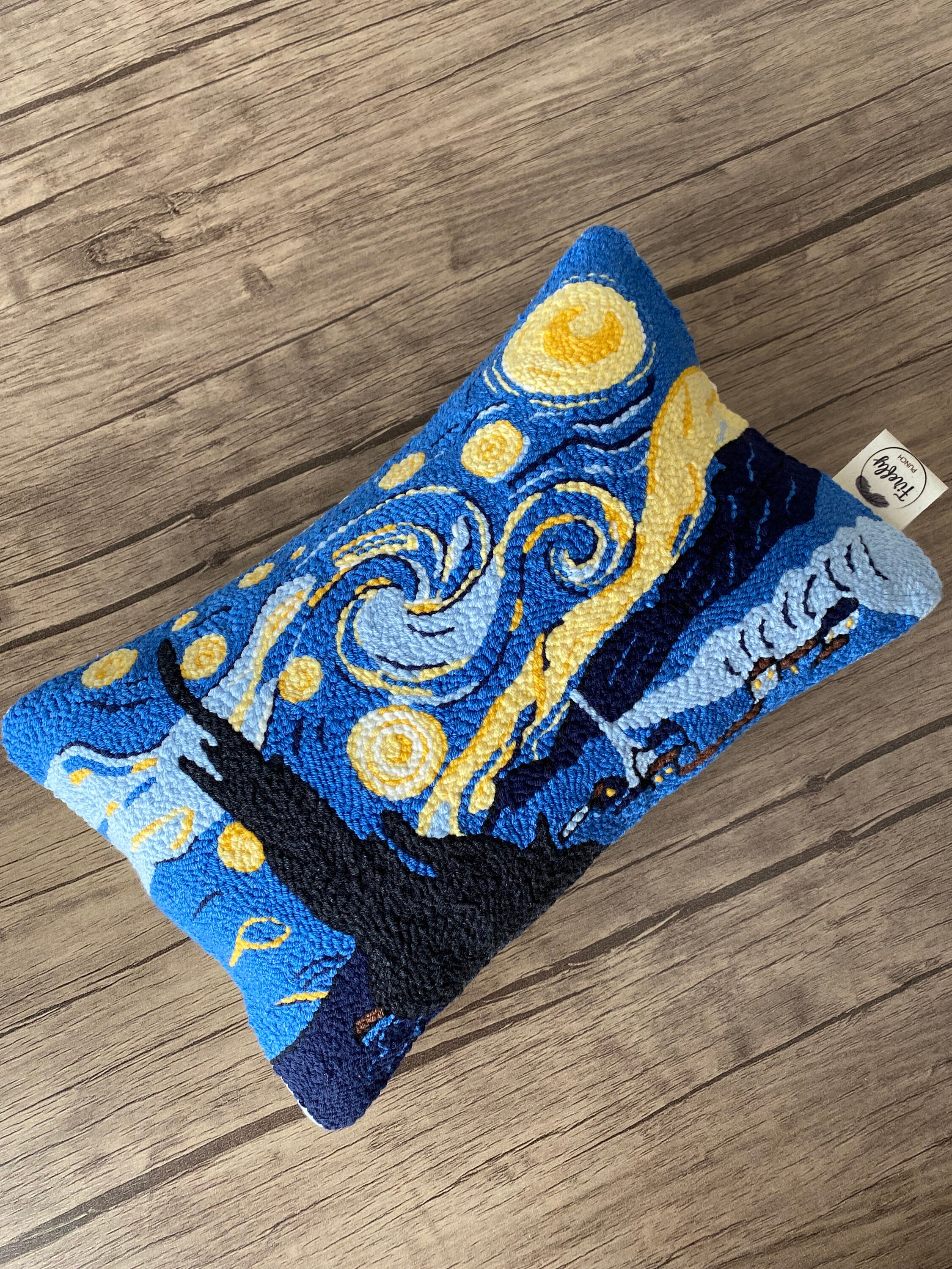 Starry Night Punch Pillow Handmade Home Decoration New Home - Etsy
