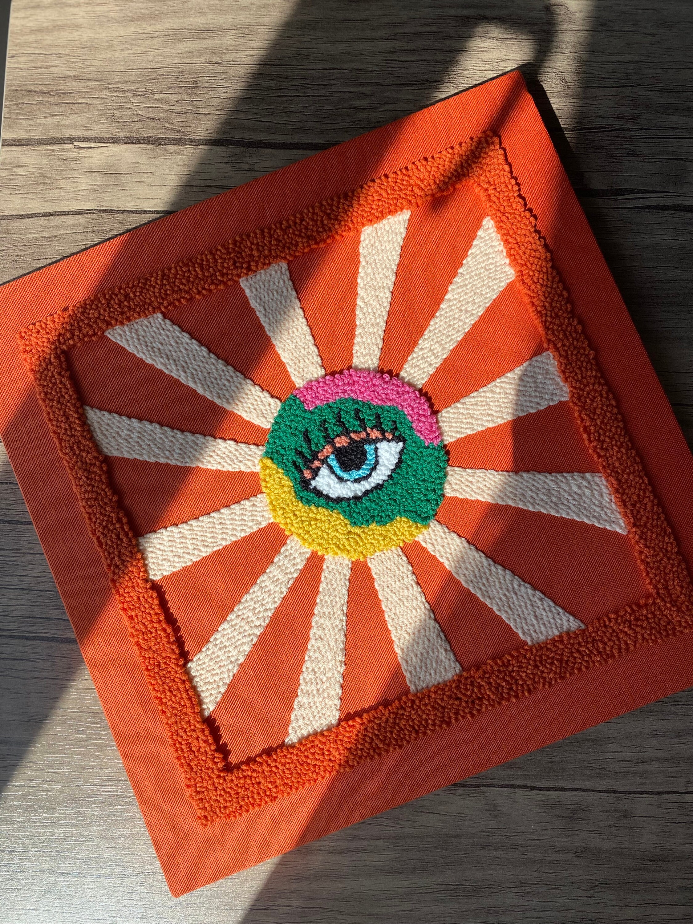 Eye Wall Decor, Punch Needle Decoration, Eye Decor, Gift for Friends ...