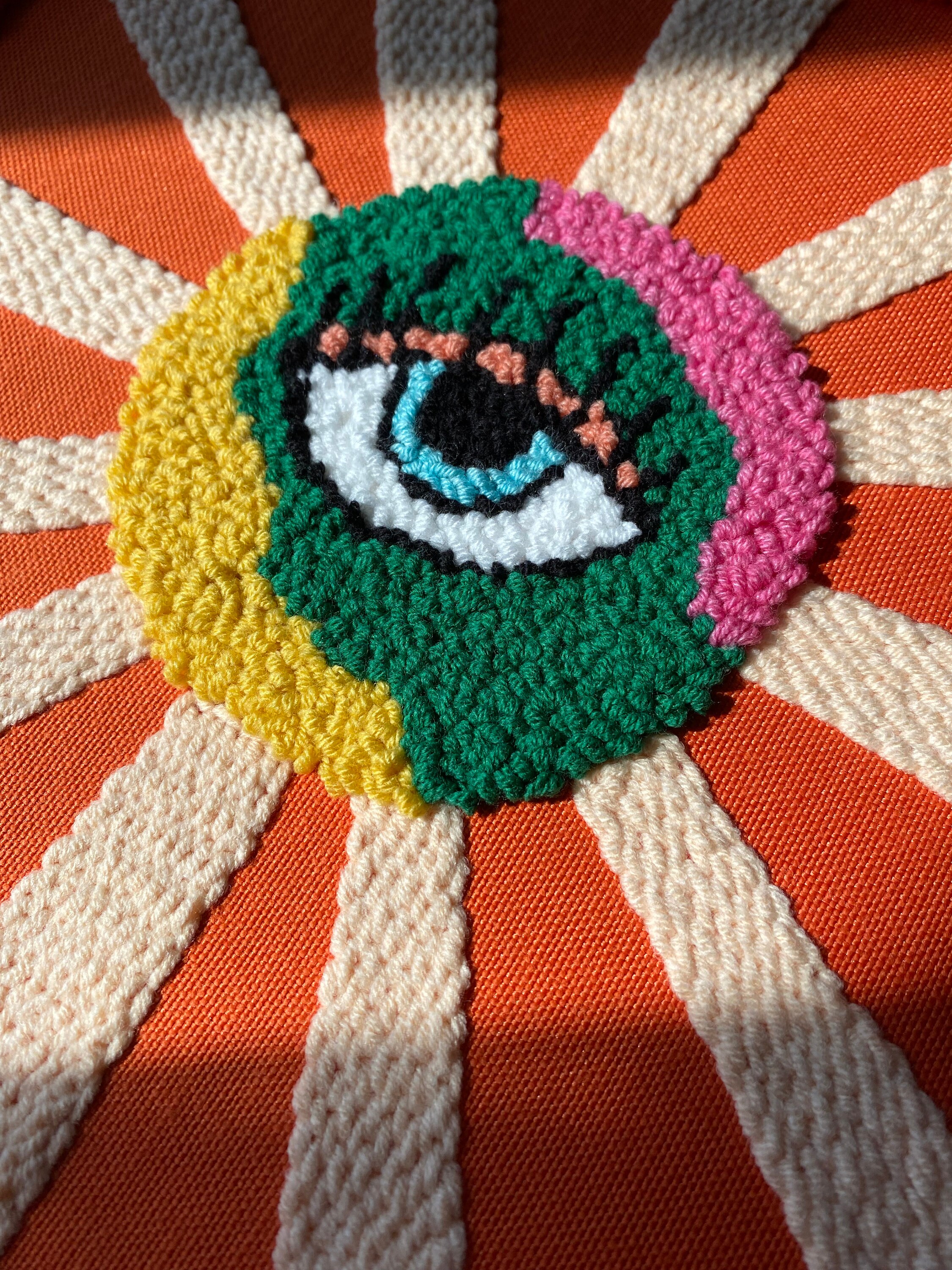 Eye Wall Decor, Punch Needle Decoration, Eye Decor, Gift for Friends ...