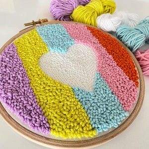 Make Your Own Mug Tug, Heart Starter Kit, Beginner Kit, Embroidery Kit ...