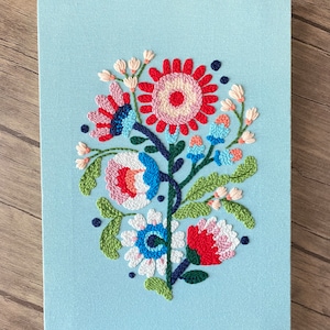 Flowers Wall Decor, Punch Needle Home Decor, New House Gift - Etsy