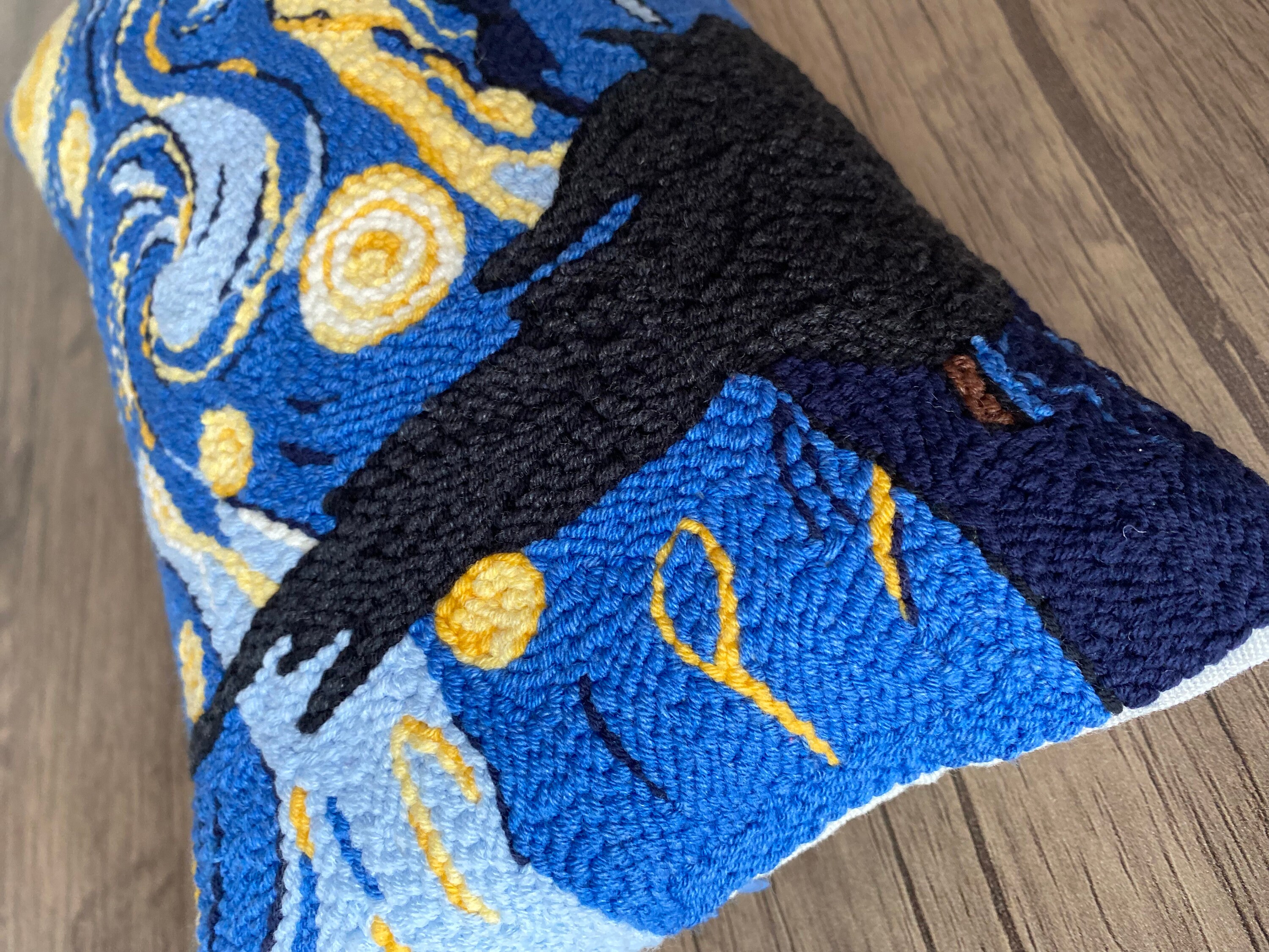 Starry Night Punch Pillow Handmade Home Decoration New Home - Etsy