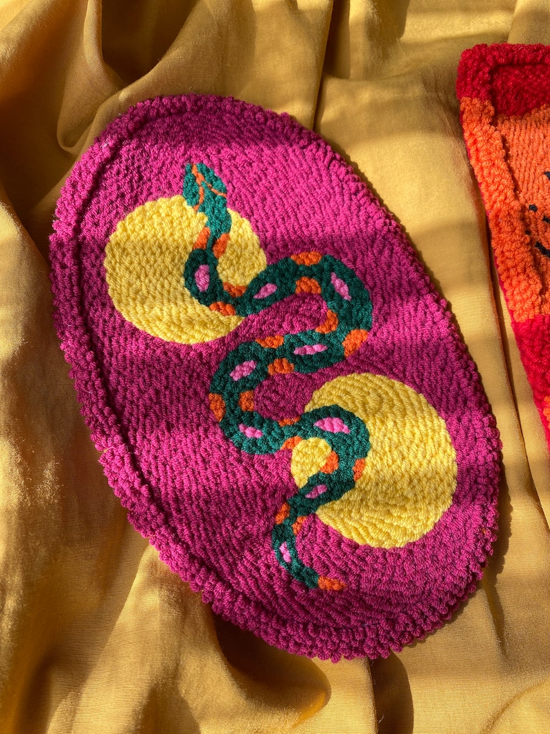 Punch Needle Wall Hanging Eye and Snake Wall Decor Hand - Etsy