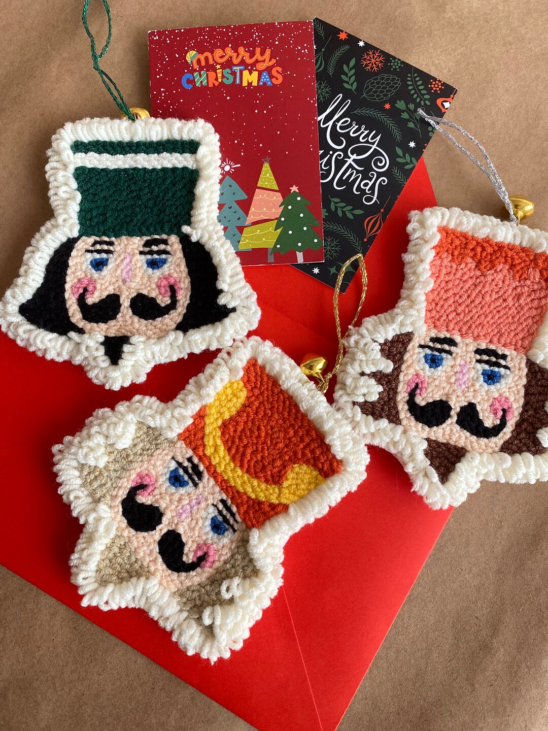 Punch Needle Christmas Nutcracker , Nutcracker Ornaments, Christmas Dwarf , Christmas Gift ...