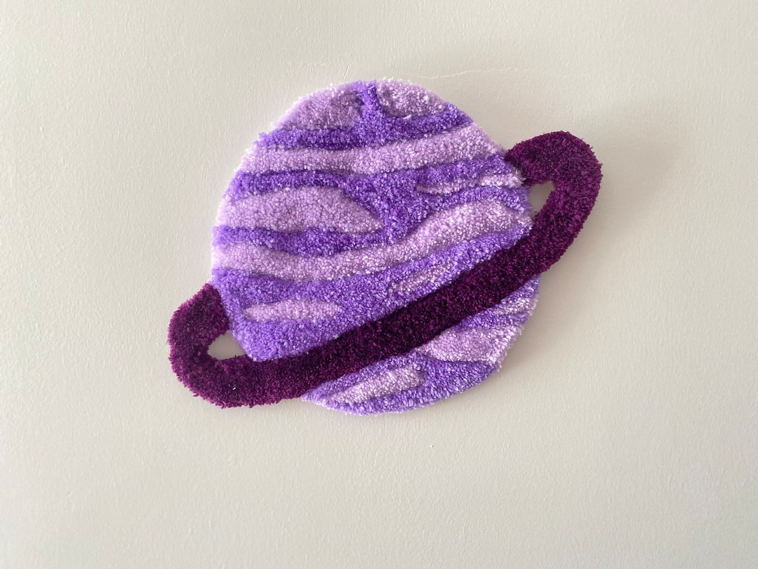 Tufted Wall Decor, Tufted Wall Hanging, Tufted Rug, Planet Wall Decor ...