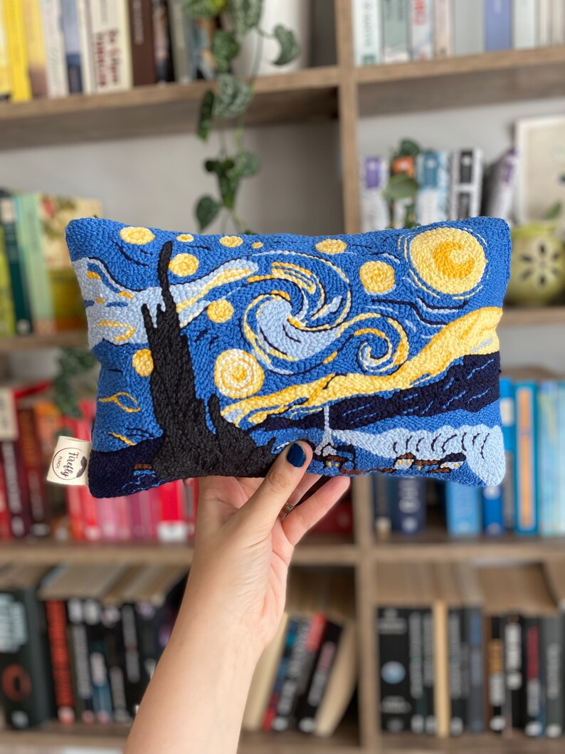 Starry Night Punch Pillow Handmade Home Decoration New Home - Etsy