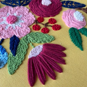 Flowers Wall Decor, Valentine's Day Gift, Punch Needle Home Decor, New ...