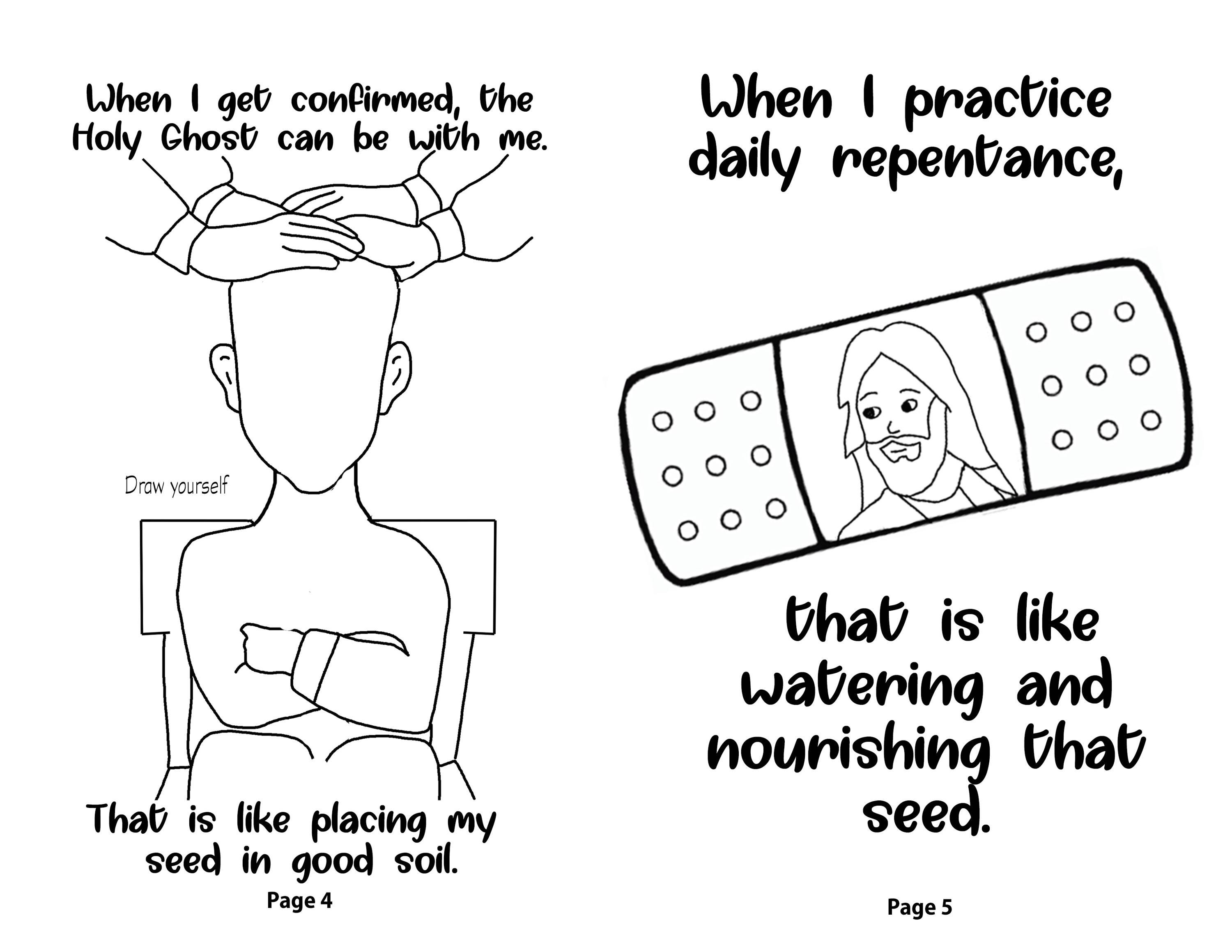 Comparing Covenants to Planting a Seed. LDS Coloring Book, by the Red ...