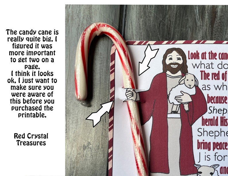 Candy Can Gift Tag, Poem, Jesus Christ is the Shepherd (Instant ...