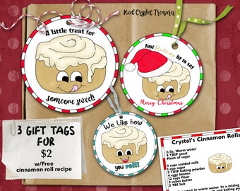 Cinnamon Roll Tags - Etsy