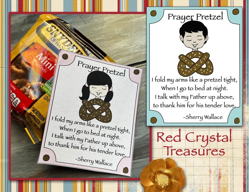 Pretzel Prayer Poem, Gift Tag, Come Follow Me Lessons - Etsy