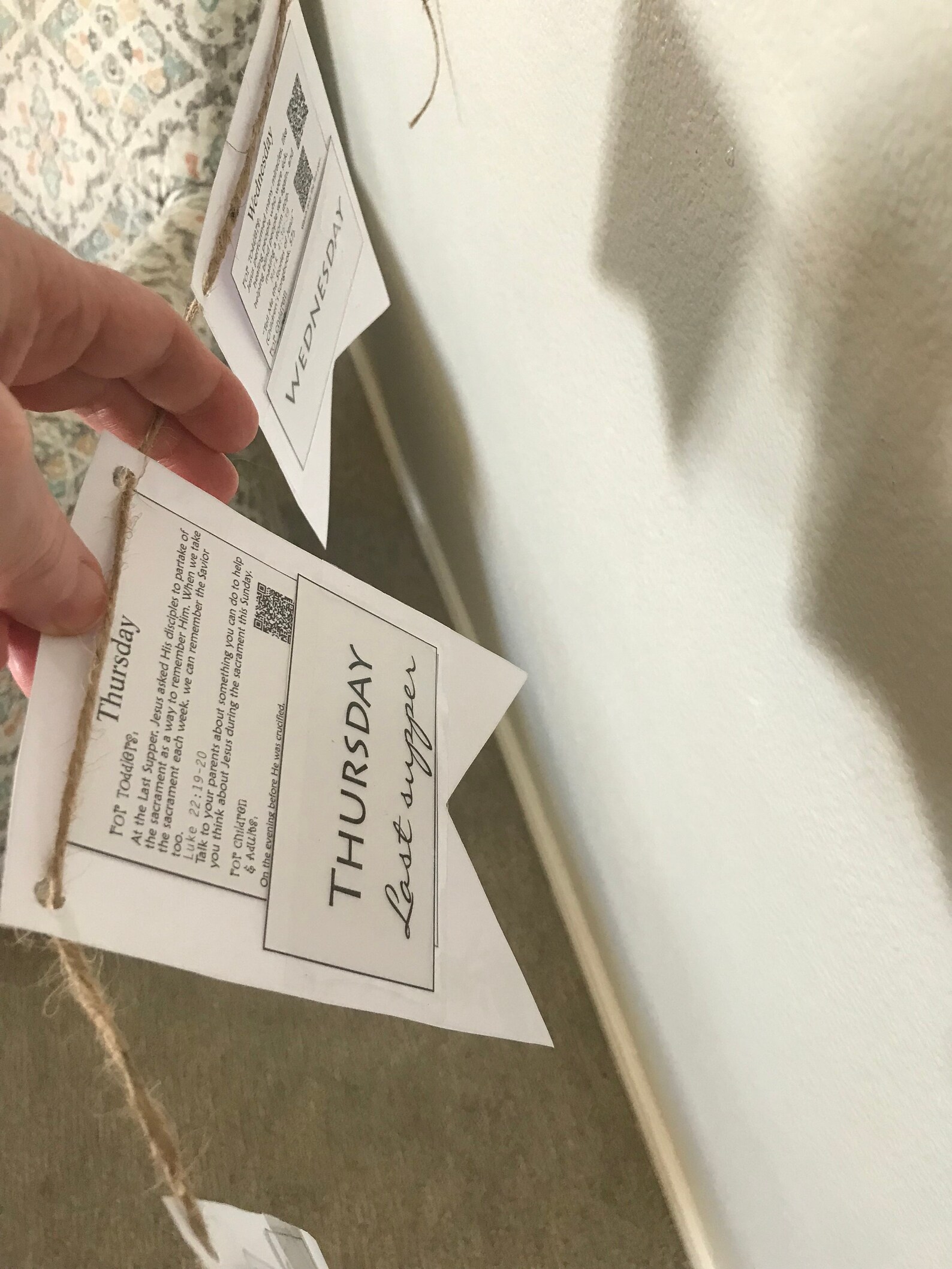 Holy Week Religious Easter Count Down Banner - Etsy