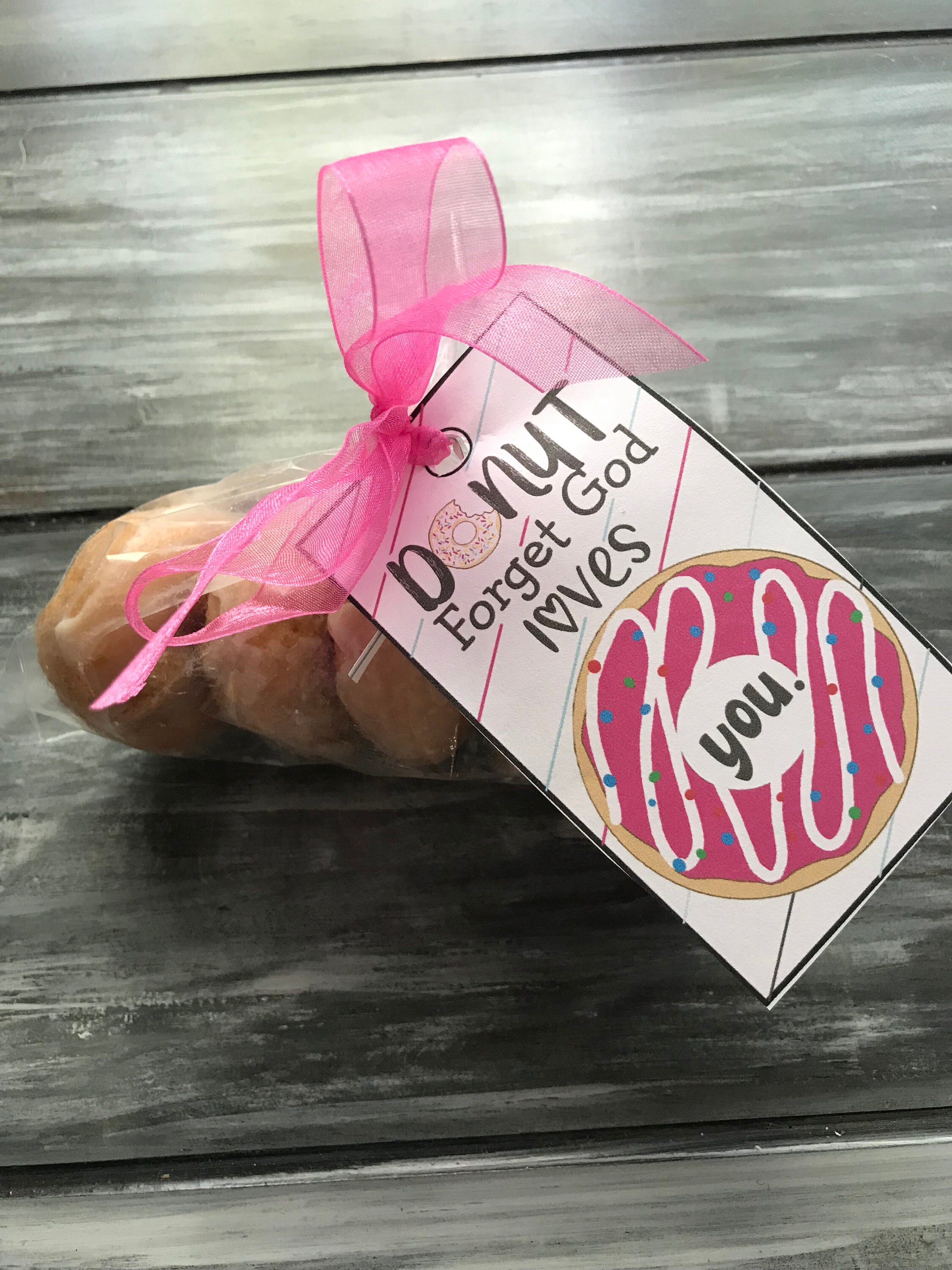 Donut You Know You Are Wonderful Donut Package Gift Tags - Etsy