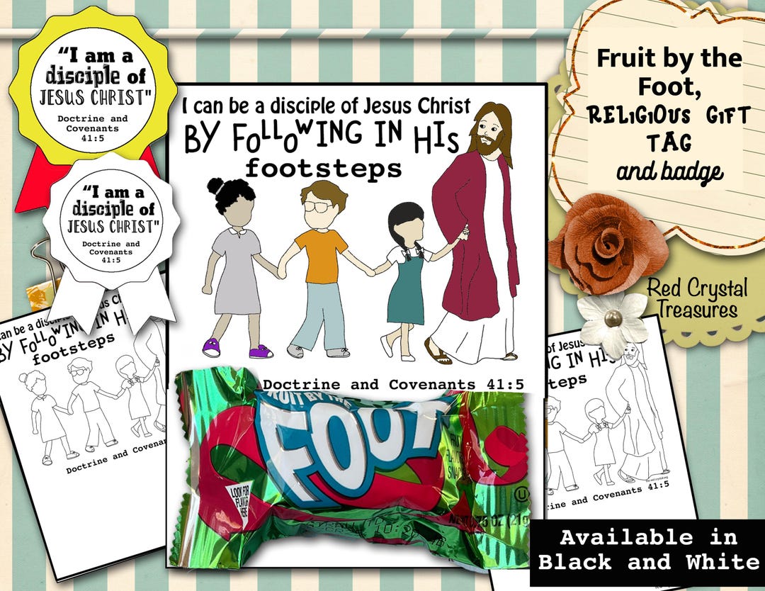 LDS Primary Gift Tags: Jesus Christ Disciple Religious Tags - Etsy