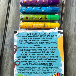 The Sabbath is a Delight, Gift Tag for a Sunday Craft, for Religious ...