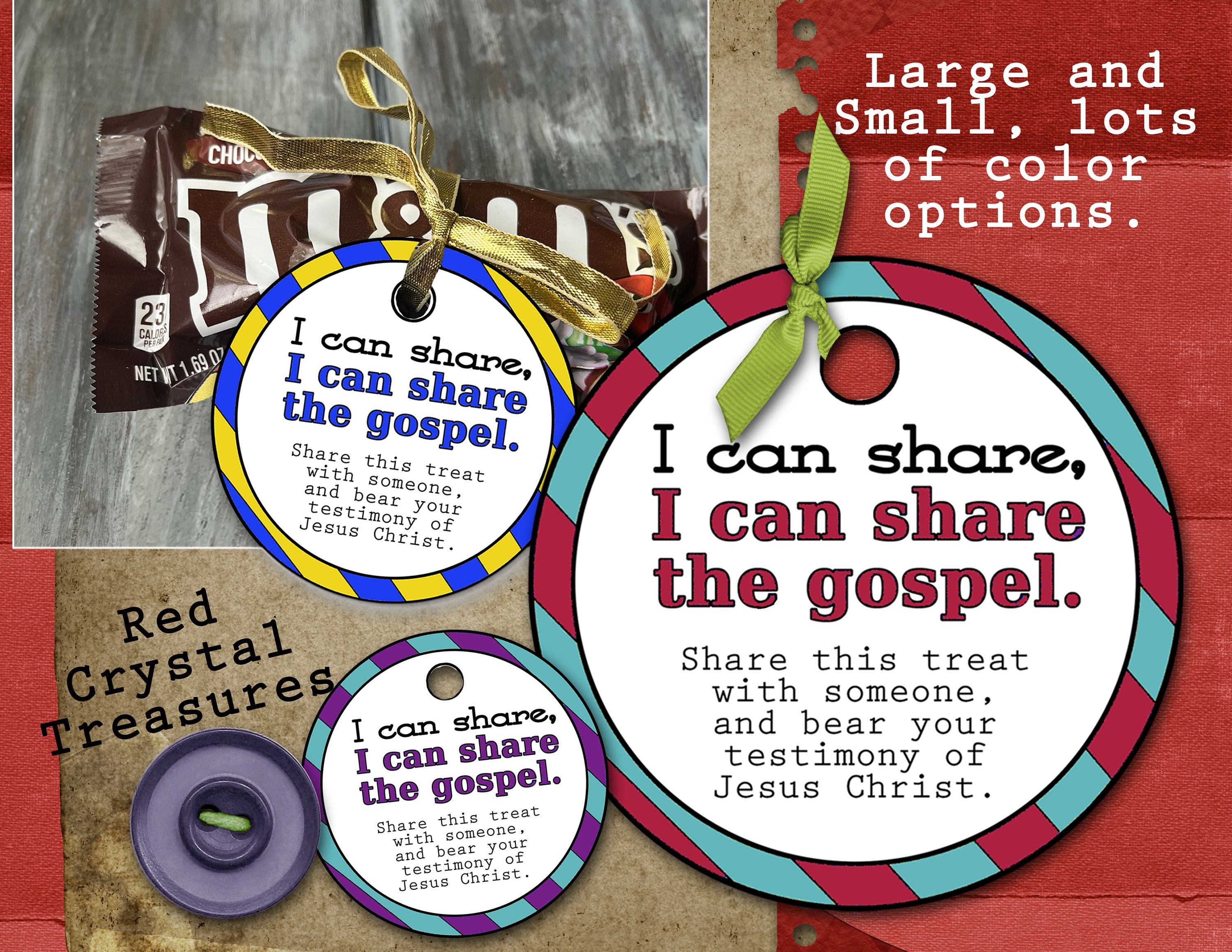I Can Share I Can Share The Gospel Gift Tag For Come Follow Me