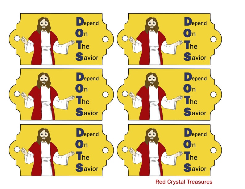 DOTS Depend on the Savior Religious Gift Tag - Etsy