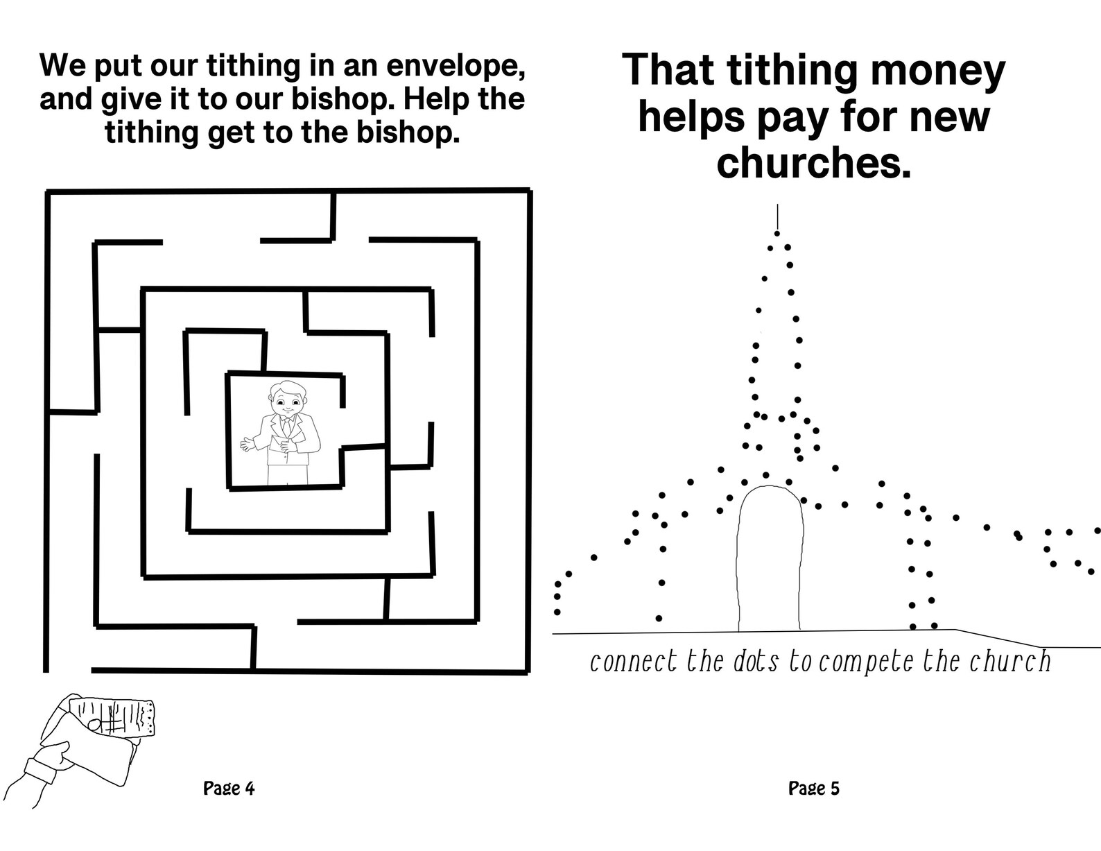 LDS Tithing Coloring, Activity Book, and a Tithing Calculator, Created ...