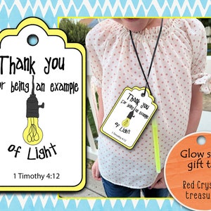 Thank You for Being an Example of Light. Timothy 4:12 - Etsy