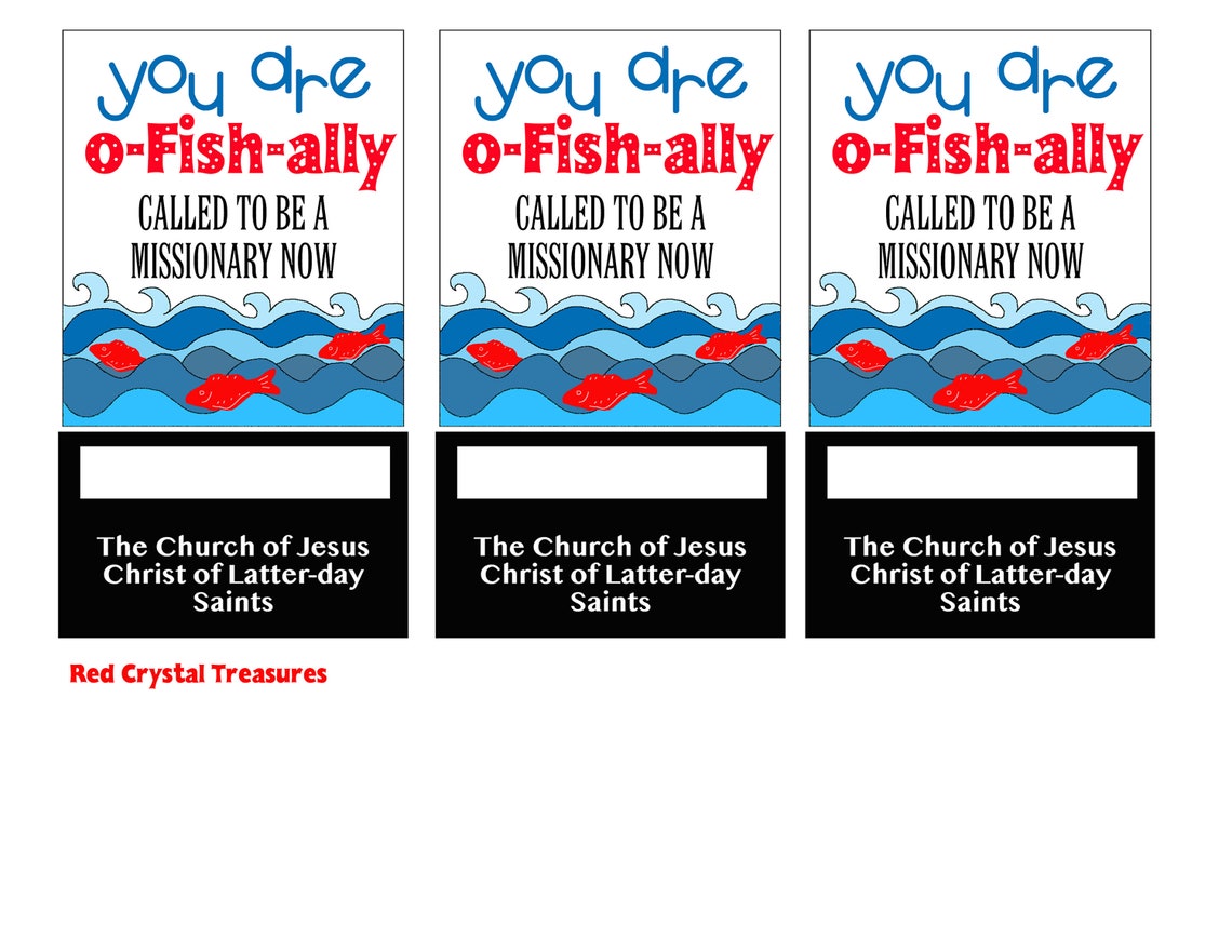 You Are O-fish-ally Called to Be a Missionary Now LDS - Etsy