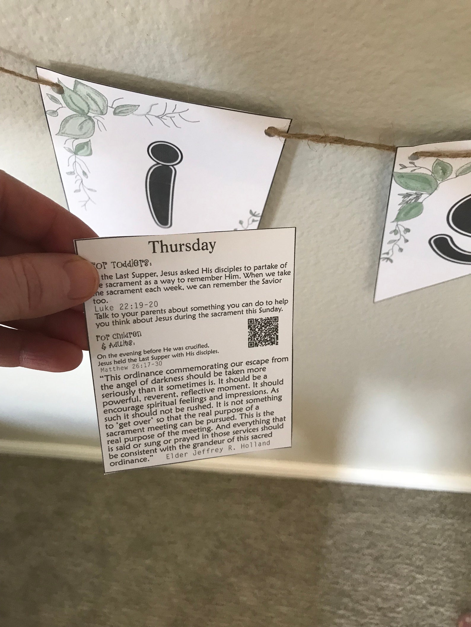 Holy Week Religious Easter Count Down Banner - Etsy