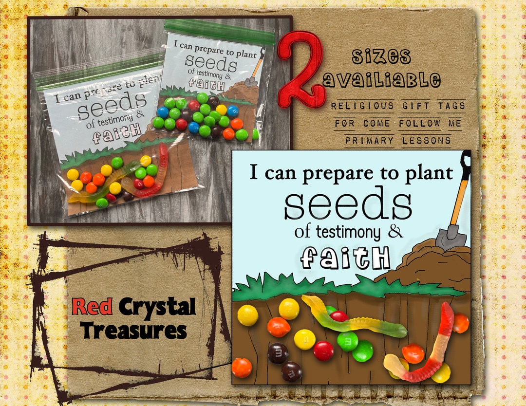 I Can Prepare to Plant Seeds of Testimony and Faith, Religious, Come ...
