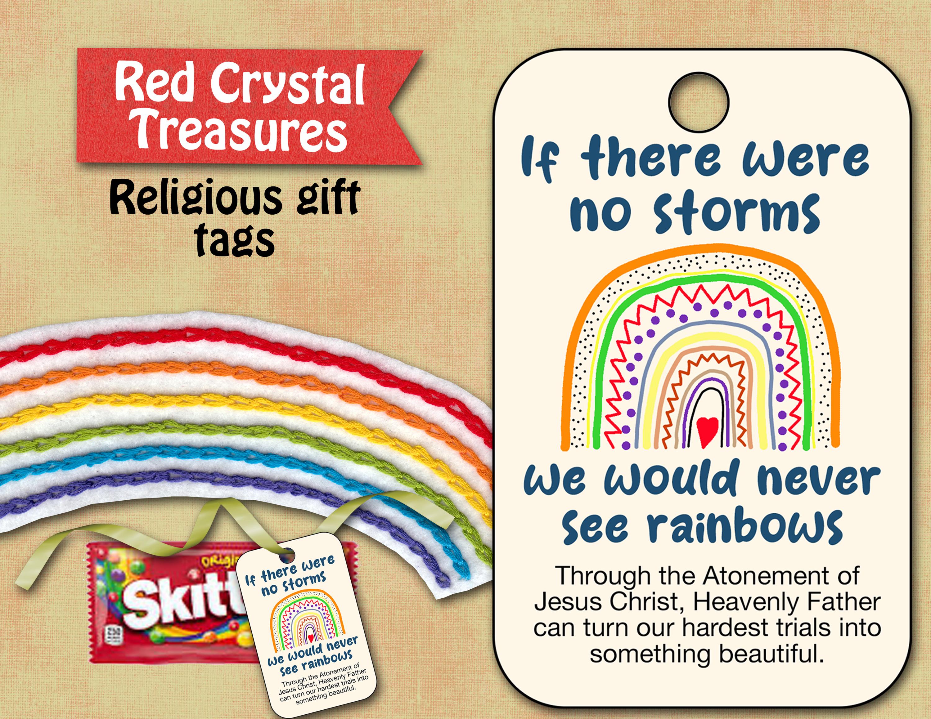 Religious Rainbow Gift Tag: Trials & Atonement - Etsy