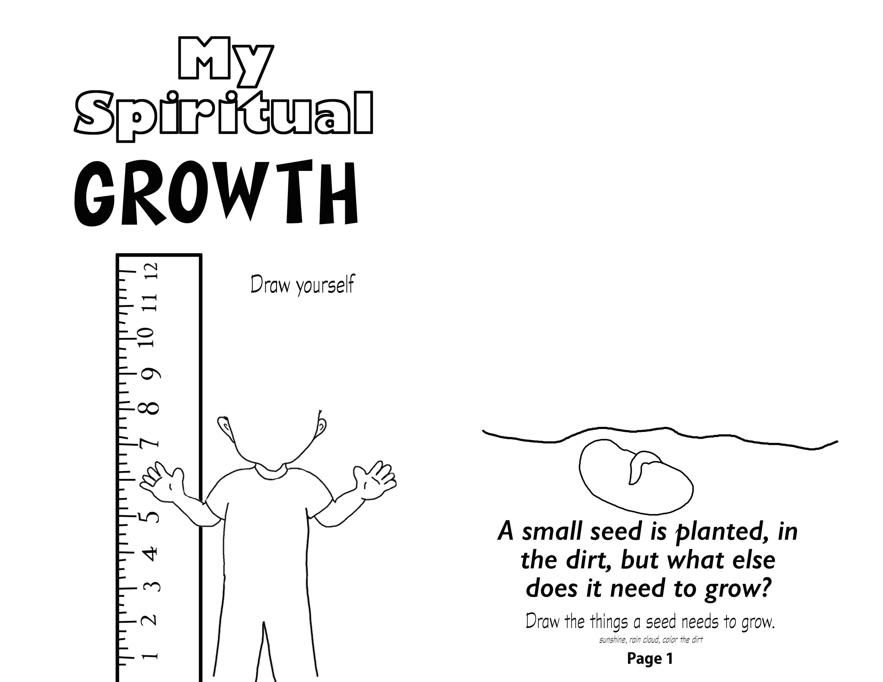 Comparing Covenants to Planting a Seed. LDS Coloring Book, by the Red ...
