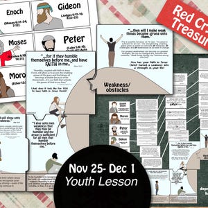 Nov 25- Dec 1, LDS Youth Lesson, Sunday School Printable's and Plan. - Etsy