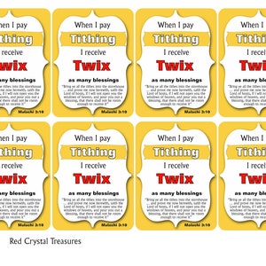 When I Pay Tithing I Receive Twix as Many Blessings, LDS Religious Gift ...