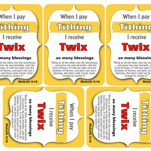 When I Pay Tithing I Receive Twix as Many Blessings, LDS Religious Gift ...
