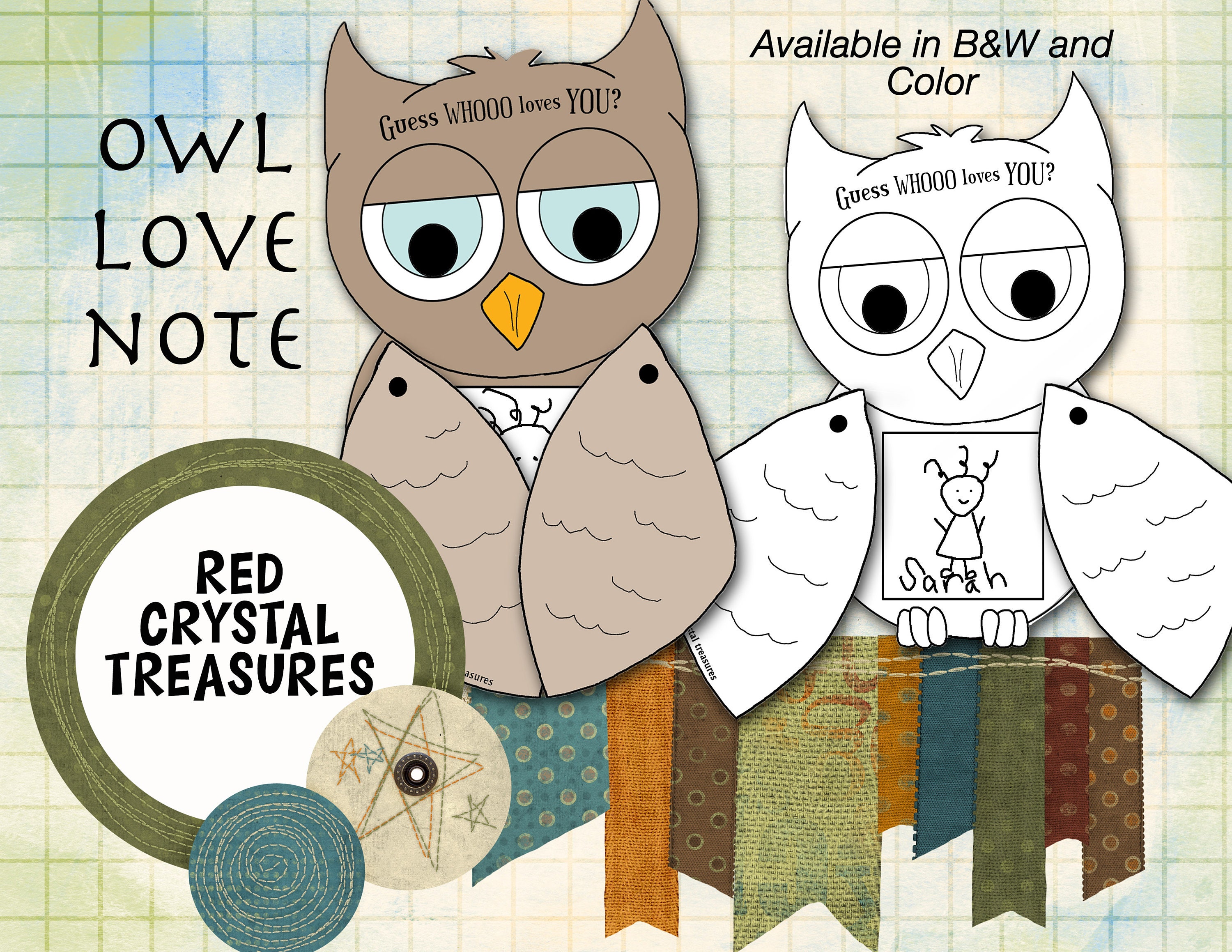 Guess Who Loves You, Owl Love Note - Etsy