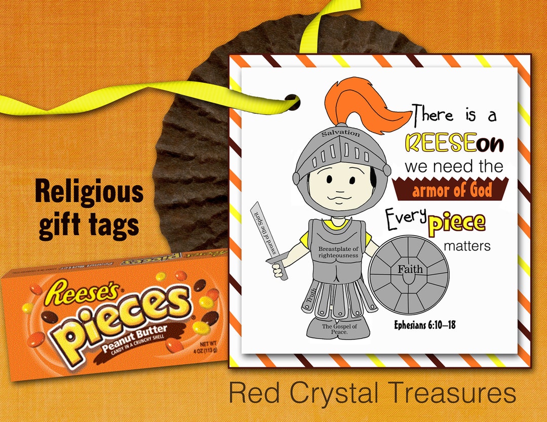 The Armor of God Gift Tag, Ephesians 6:10–18, Reeces Pieces - Etsy
