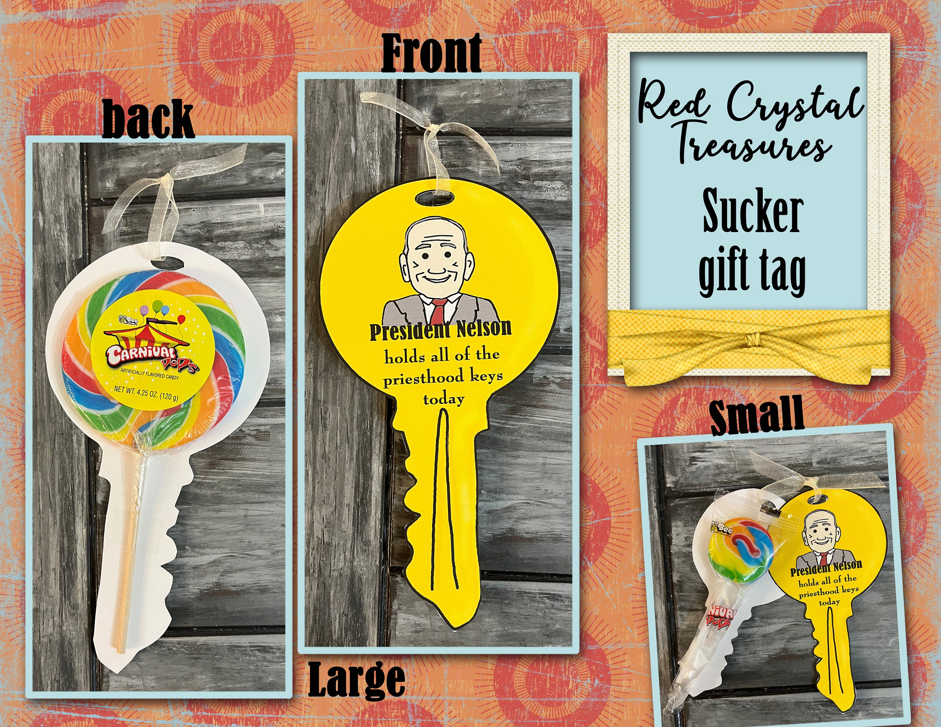 President Nelson Holds All the Priesthood Keys Today. Gift Tags for LDS ...