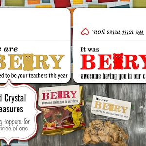 We Are "beary" Excited to Be Your Teachers This Year. It Was "beary ...