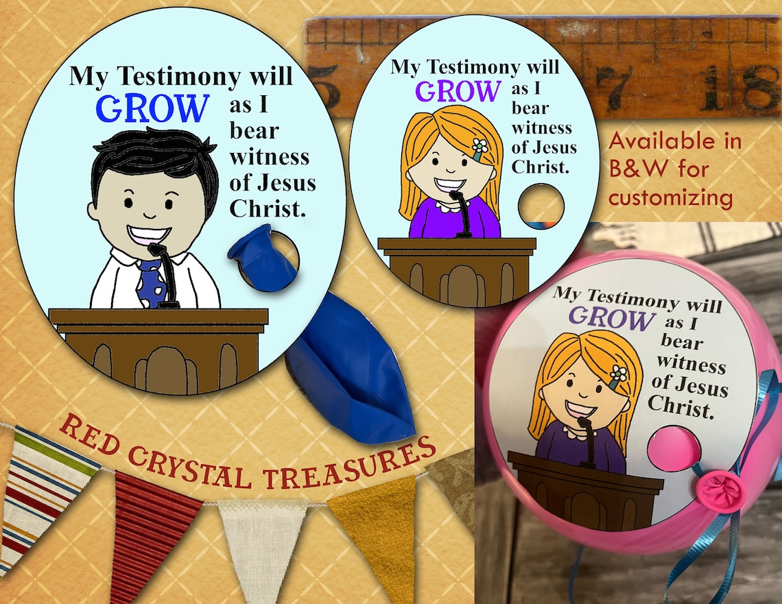 My Testimony Will Grow as I Bear Witness of Jesus Christ. - Etsy