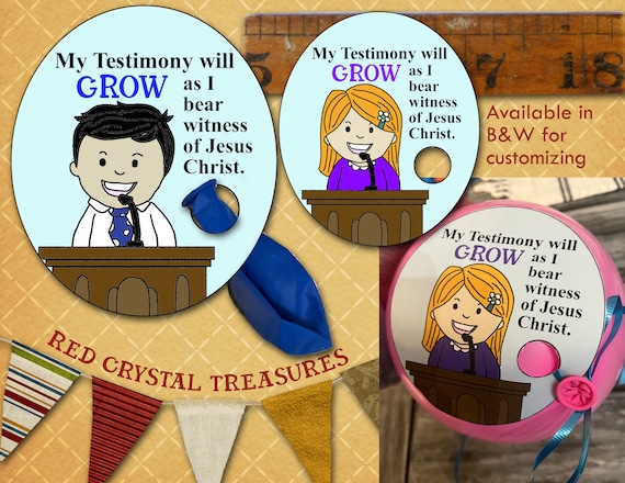 My Testimony Will Grow as I Bear Witness of Jesus Christ. - Etsy