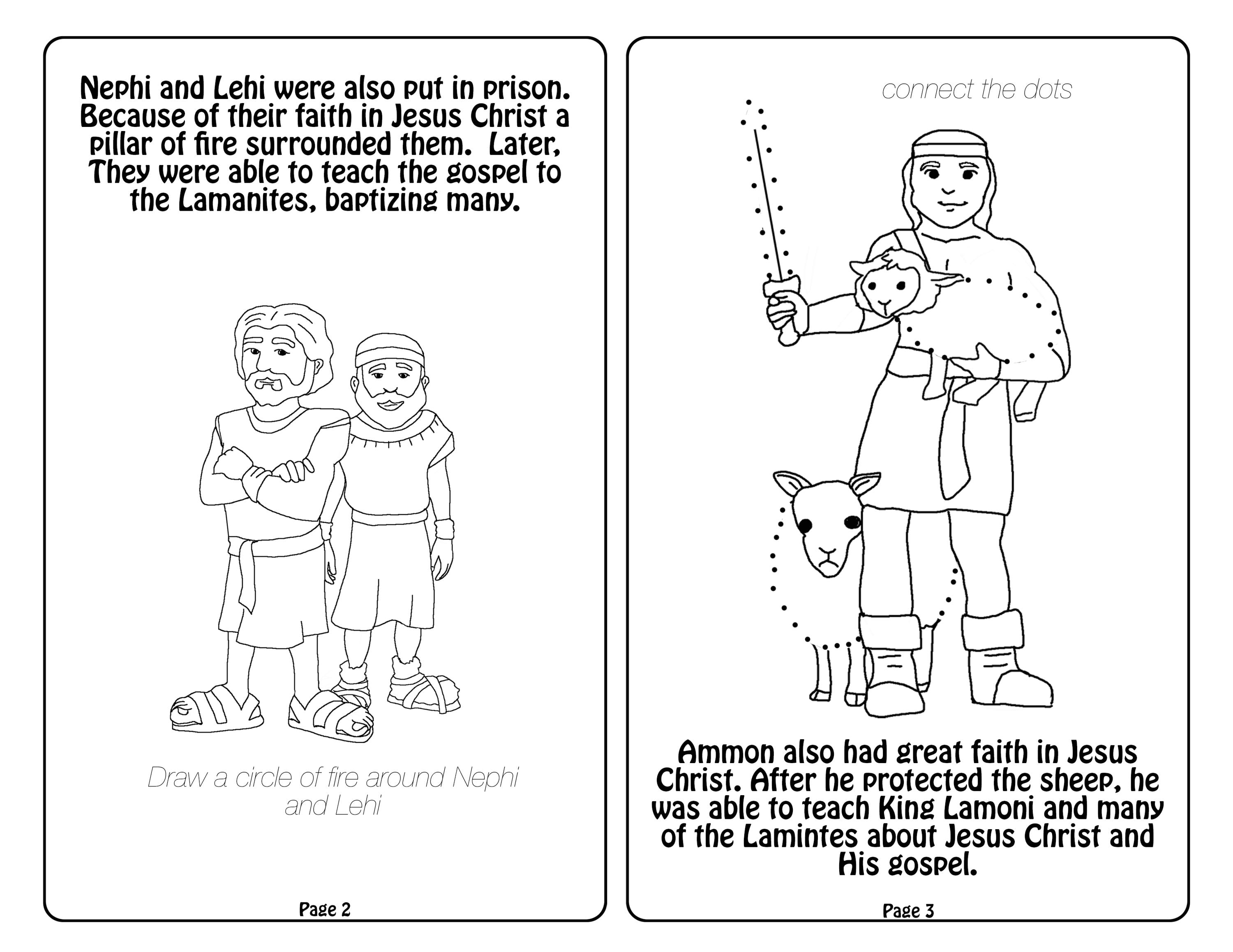 Nov 25-dec 1 LDS Primary Coloring Book, for Come Follow Me, by the Red ...