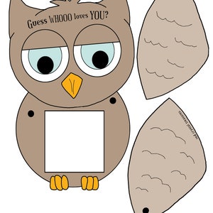 Guess Who Loves You, Owl Love Note - Etsy