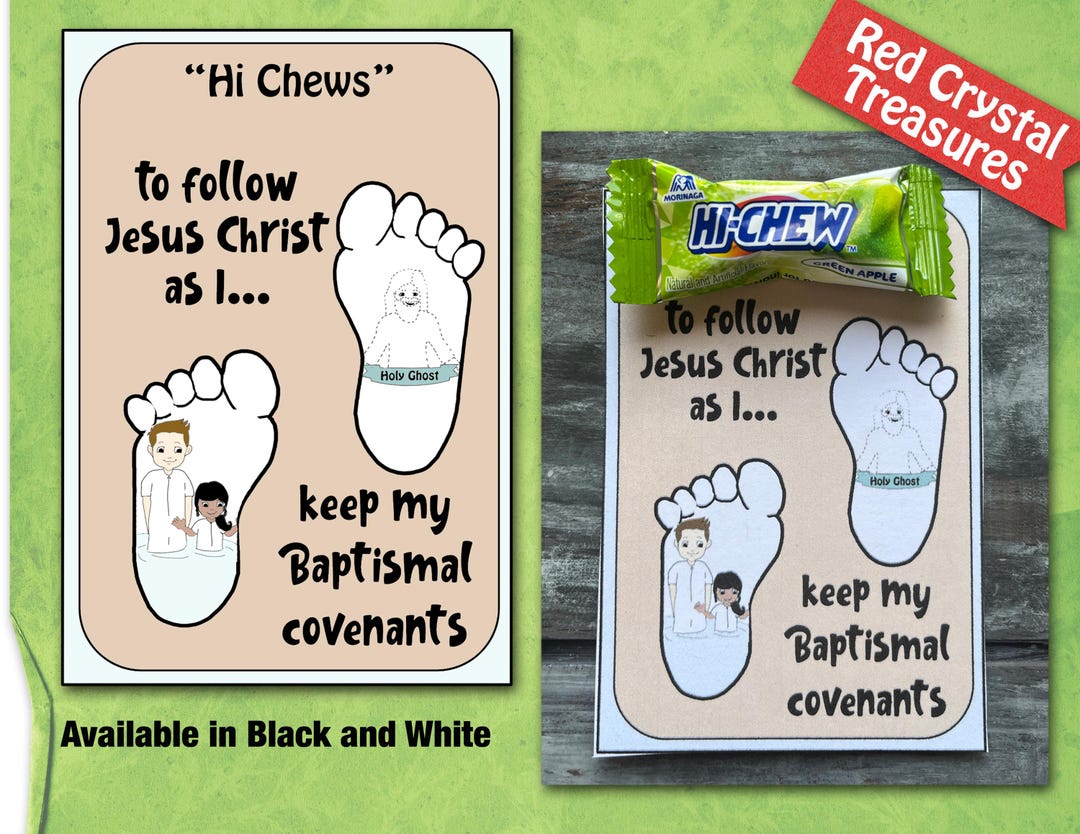 Hi Chews Baptismal Covenant Gift Tag - Etsy