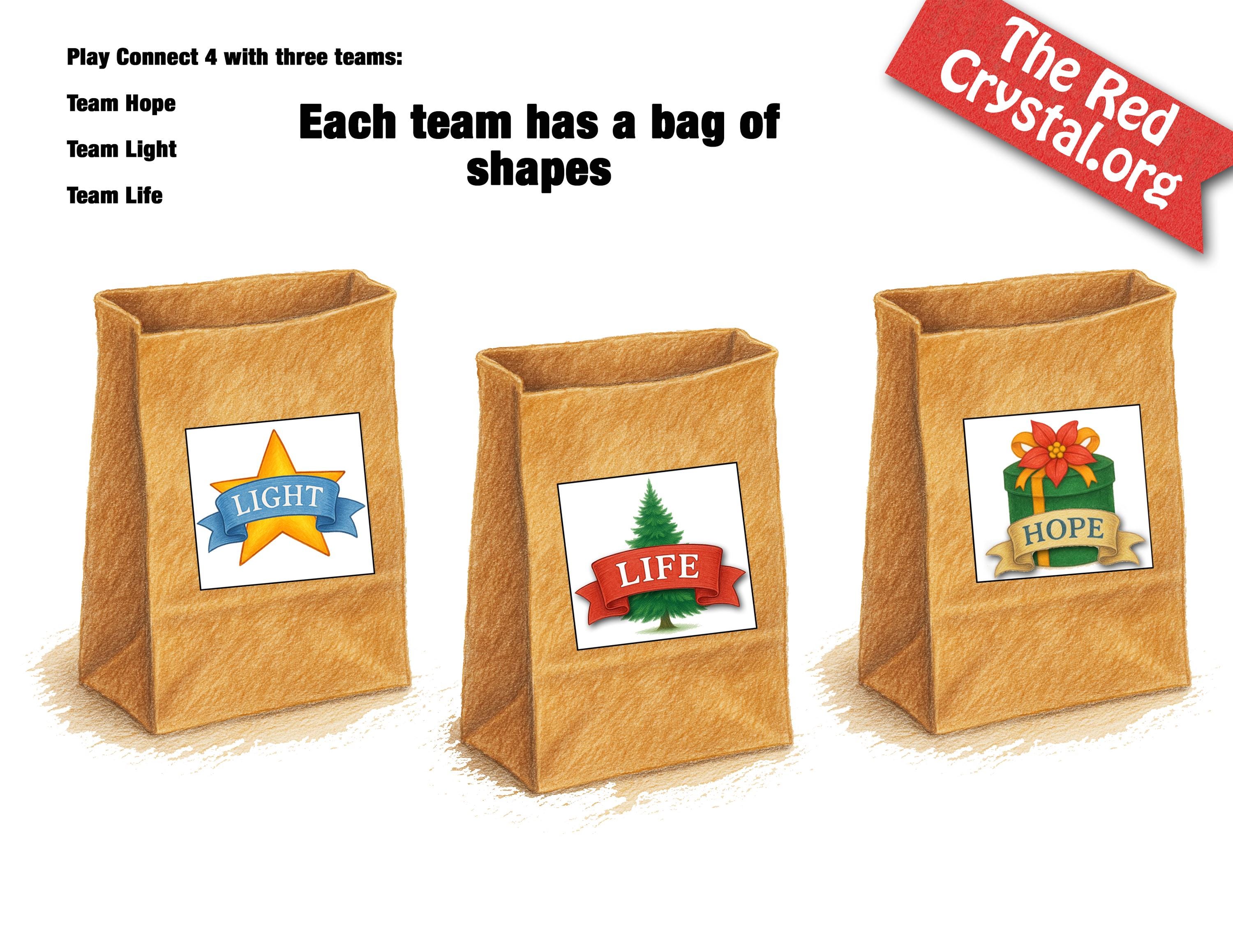 Youth Christmas Lesson, Come Follow Me, Connect Four Game, by the Red ...